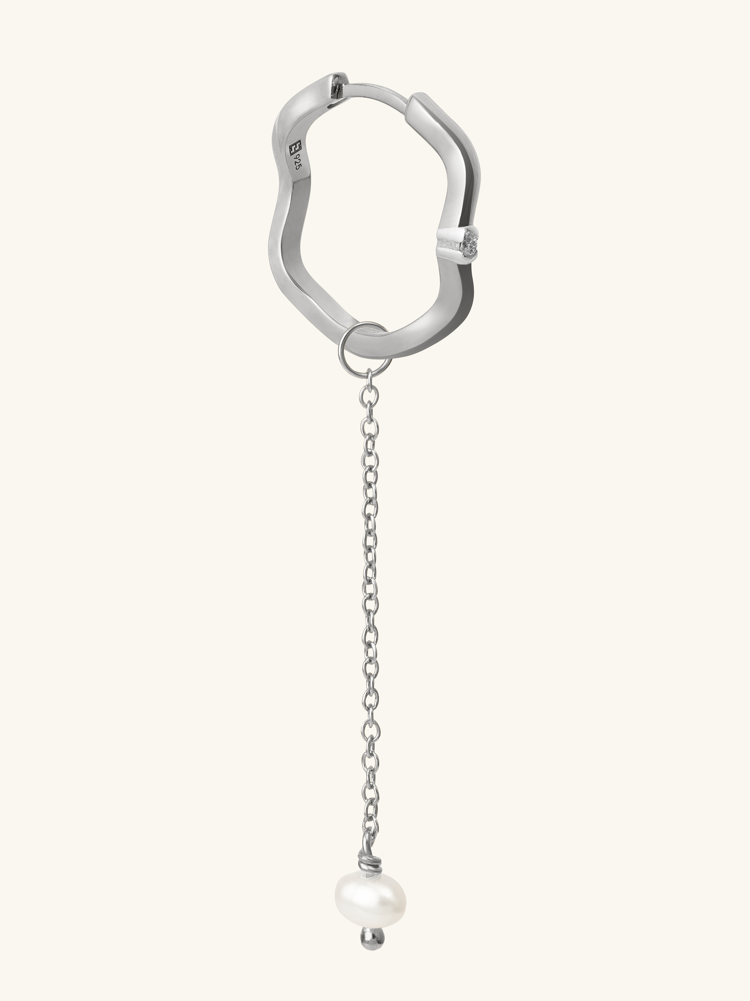 Long Pearl Drop in 14ct Yellow gold Vermeil and Sterling Silver| L'ERA ...